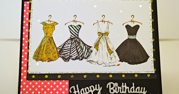 Jubilee Crafts: Party Girl Dress Card