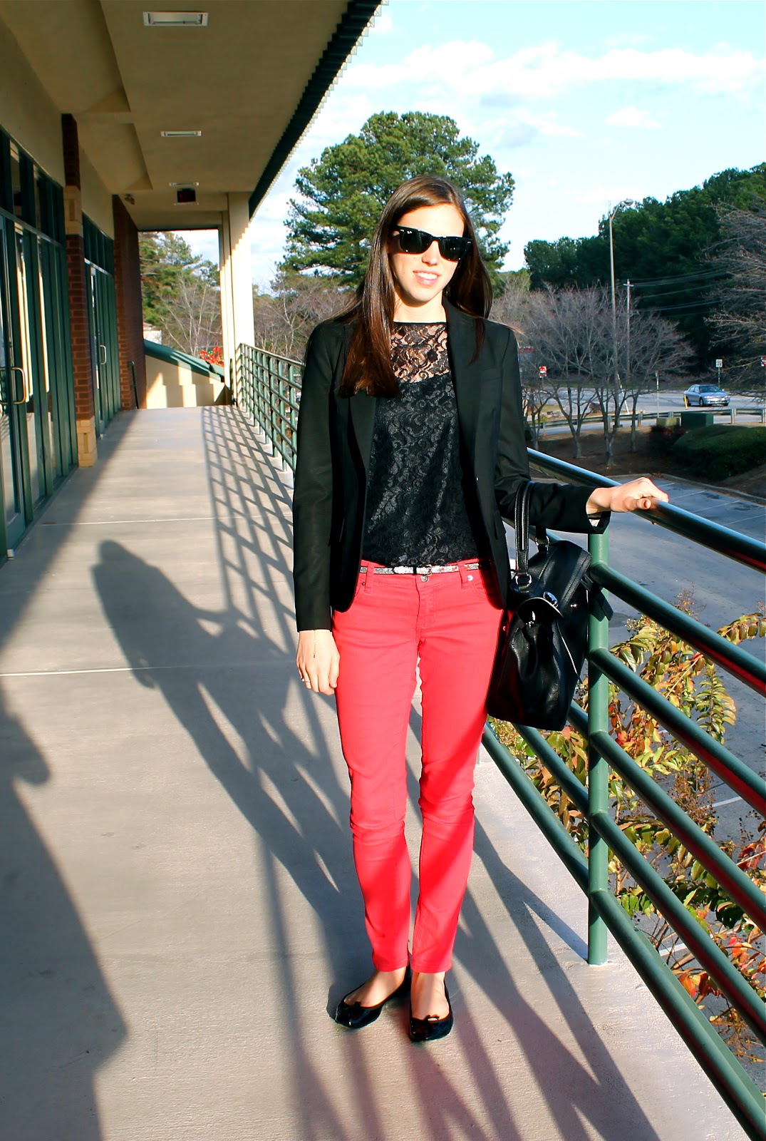 Epitome of Chic: Red Jeans