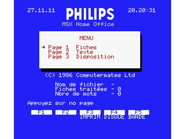 MSX Bytes: PHILIPS MSX2 Disk