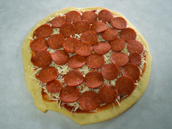 Pepperoni & Blue Cheese Pizza