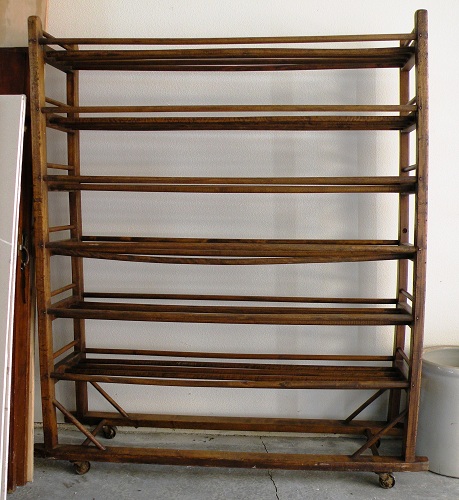 Jim's Vintage: SOLD!! - Old Wooden Bread Rack or Bakers Rack