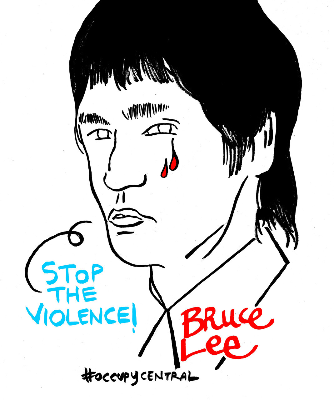 Stop the Violence! Bruce Lee - ChannelDraw