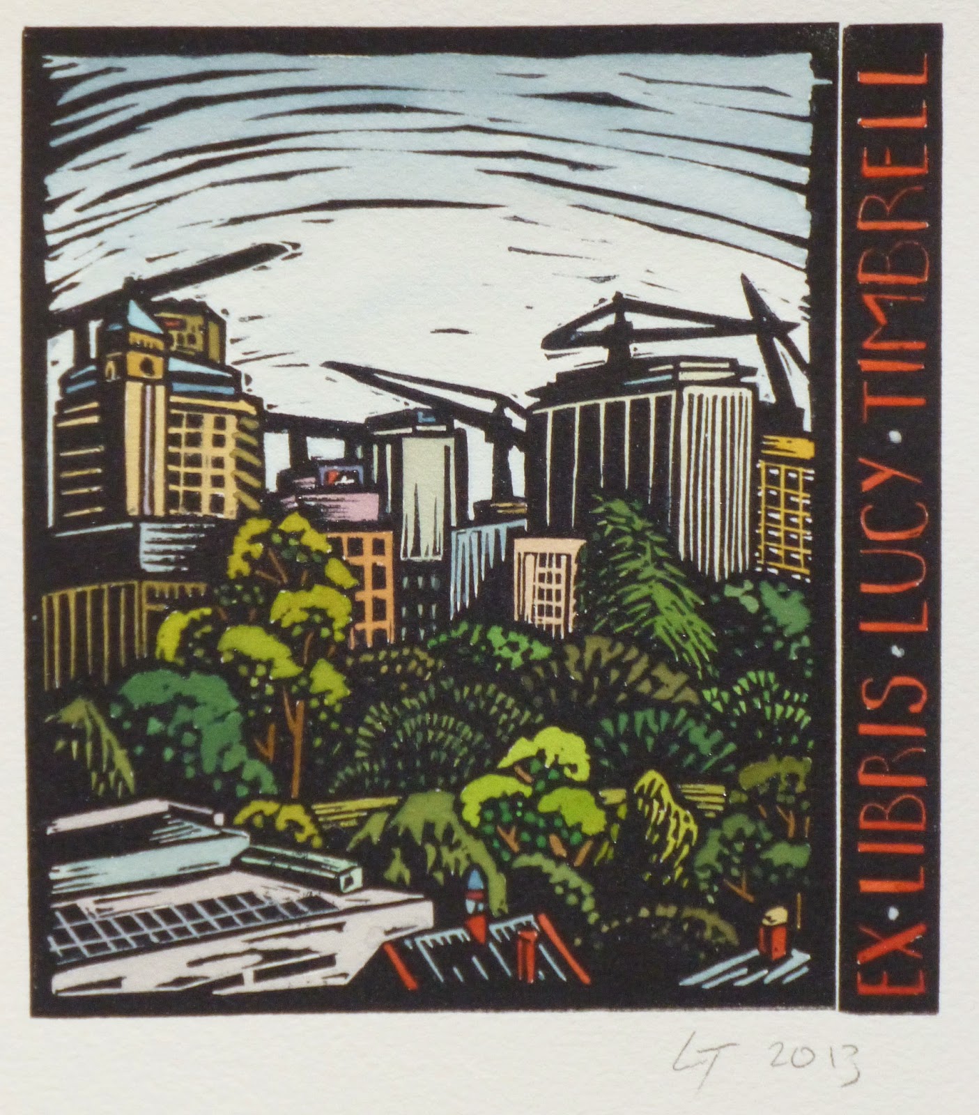 Lucy Timbrell: Coloured Linocuts