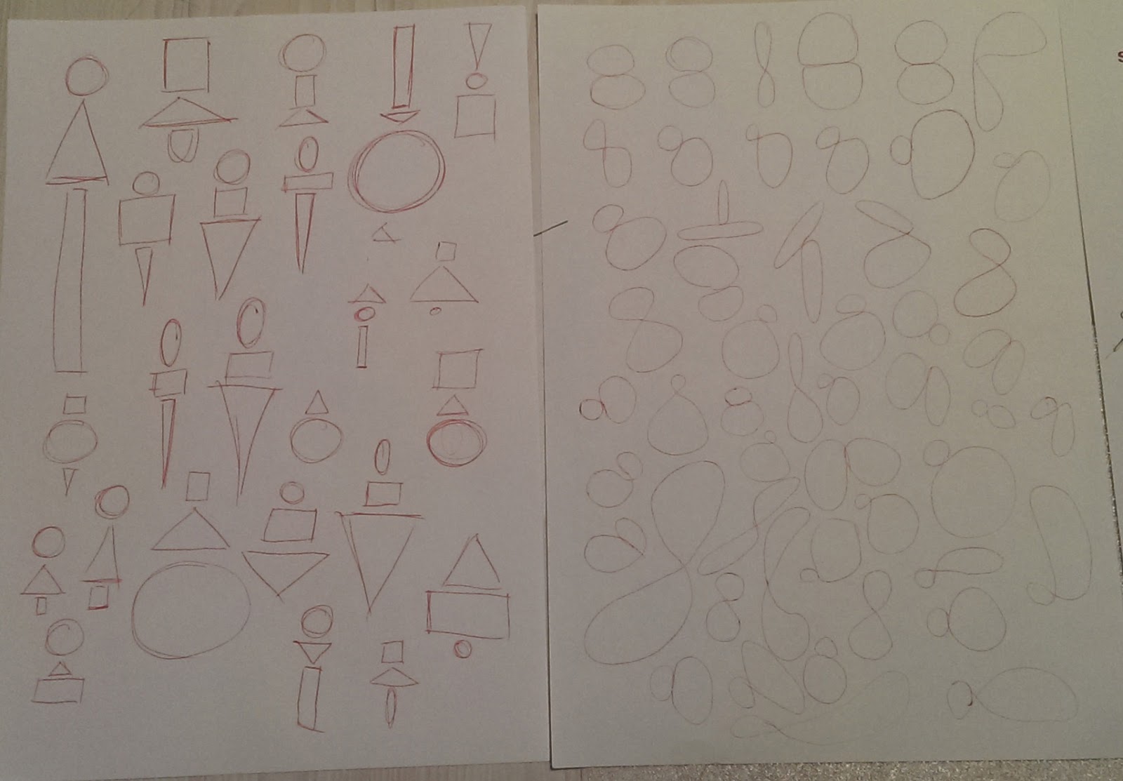 Learning drawing principles: shapes