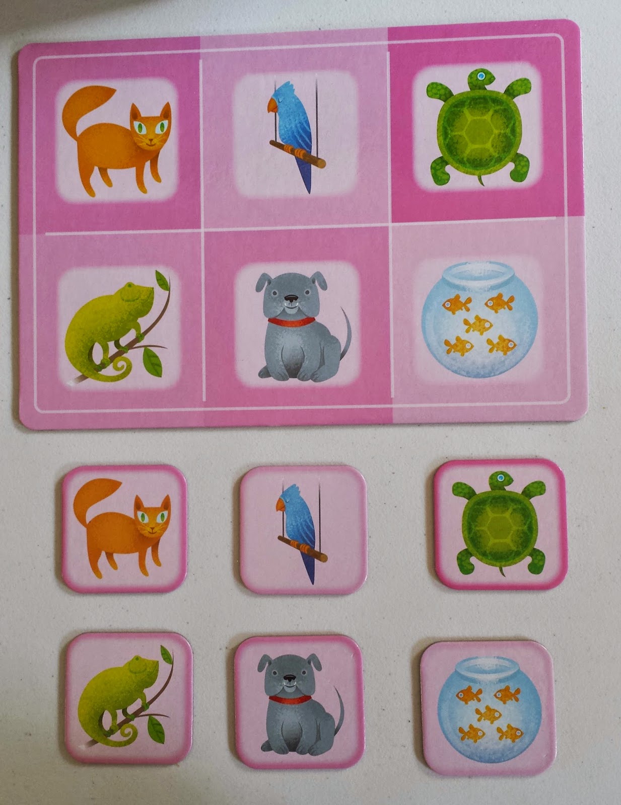 Munchkin and Bean: Game of the Month: eeBoo's Pre-school Lotto Game