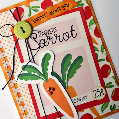 One Scrap at a Time: Punny Vegetable Cards - Imaginisce