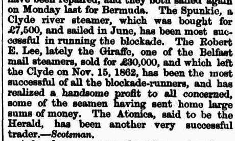 The Greenockian: Blockade Runners from the Clyde