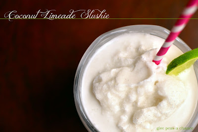 Give Peas a Chance: Coconut Limeade Slushie