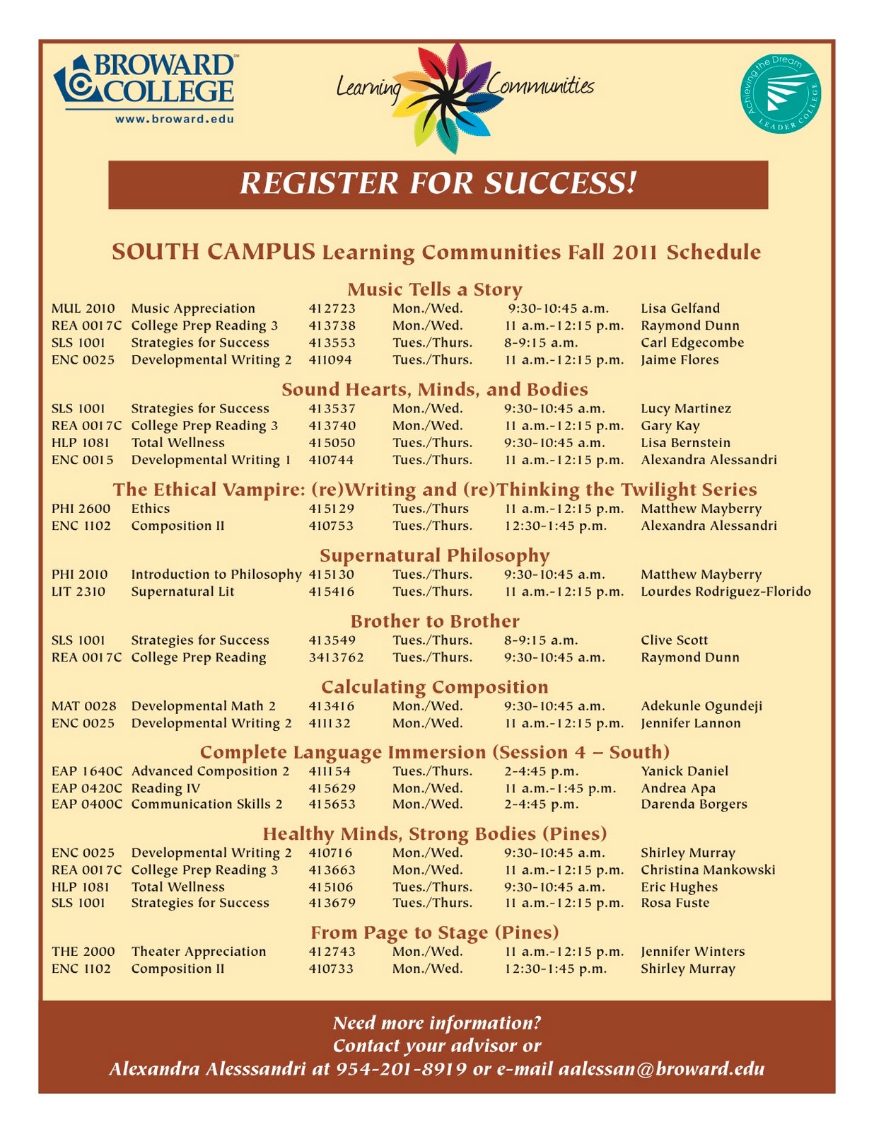 BC South Campus Learning Communities Blog