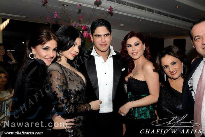 بالصور هيفاء وهبي تحتفل بعيد ميلاد زوجها أبو هشيمة