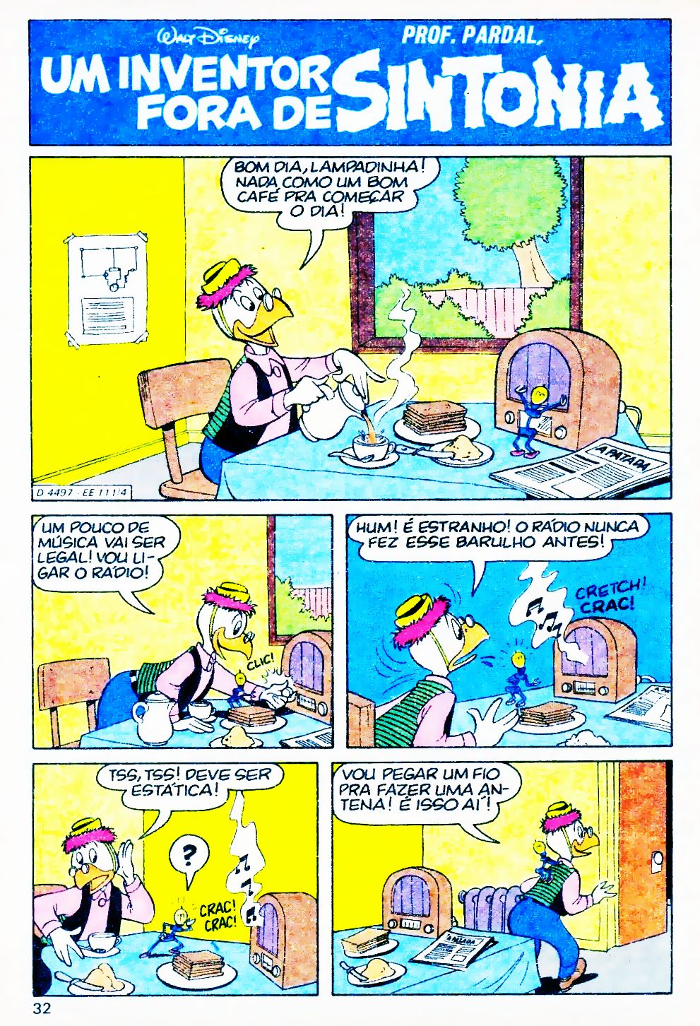 A GALERIA DOS QUADRINHOS: Professor Pardal