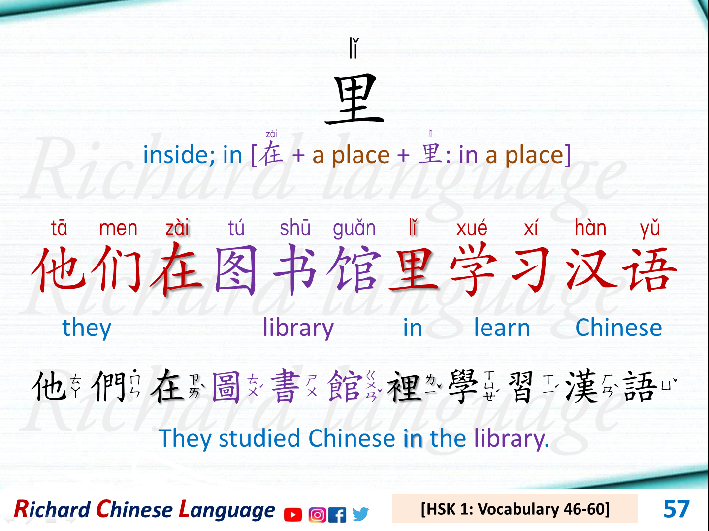 Richard Chinese: The Best Way to Learn Chinese: [HSK 1: Vocabulary 46 ...