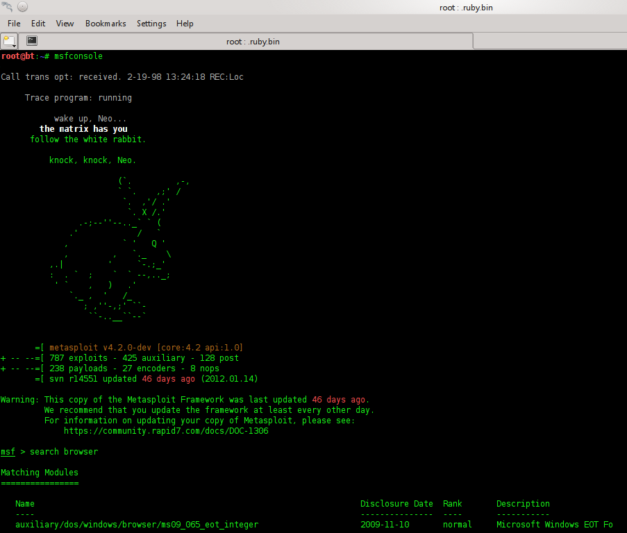 Update Beef And Metasploit | Learn Linux BackTrack