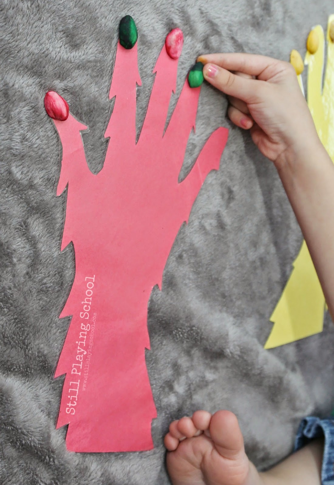 Monster Hands Color Matching Activity for Kids | Still Playing School