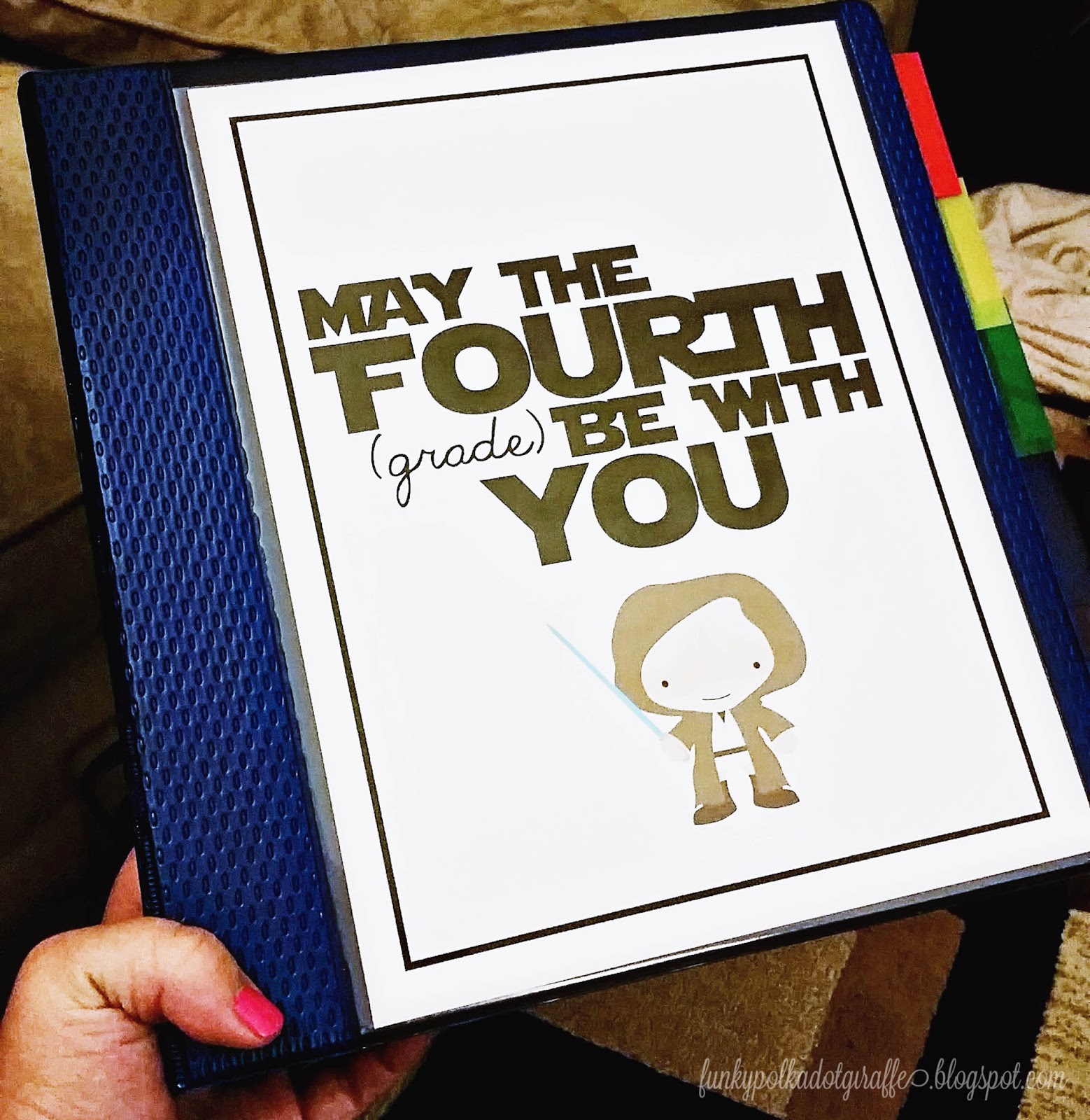 Funky Polkadot Giraffe: May the Fourth {Grade} Be With You Printable