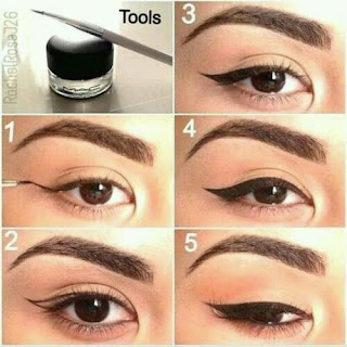 Delineado de gato // Cat eyeliner - Yiselis Fermin