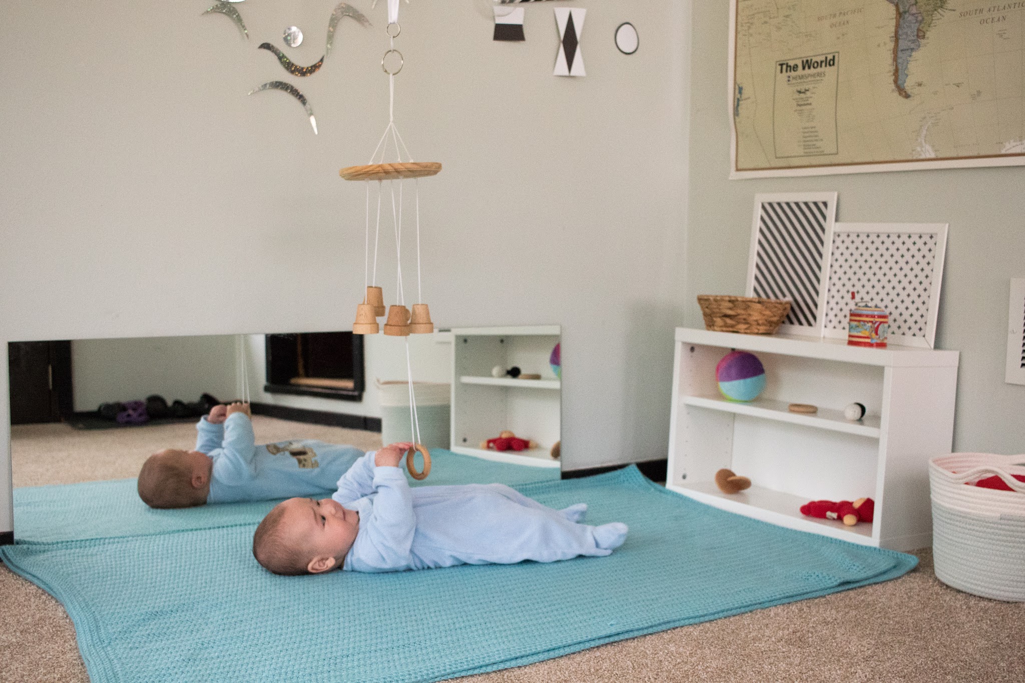 Montessori Movement Area with a Rolling Baby