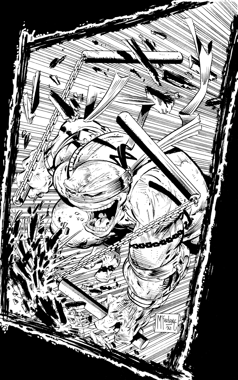 Todd McFarlane draws Teenage Mutant Ninja Turtles