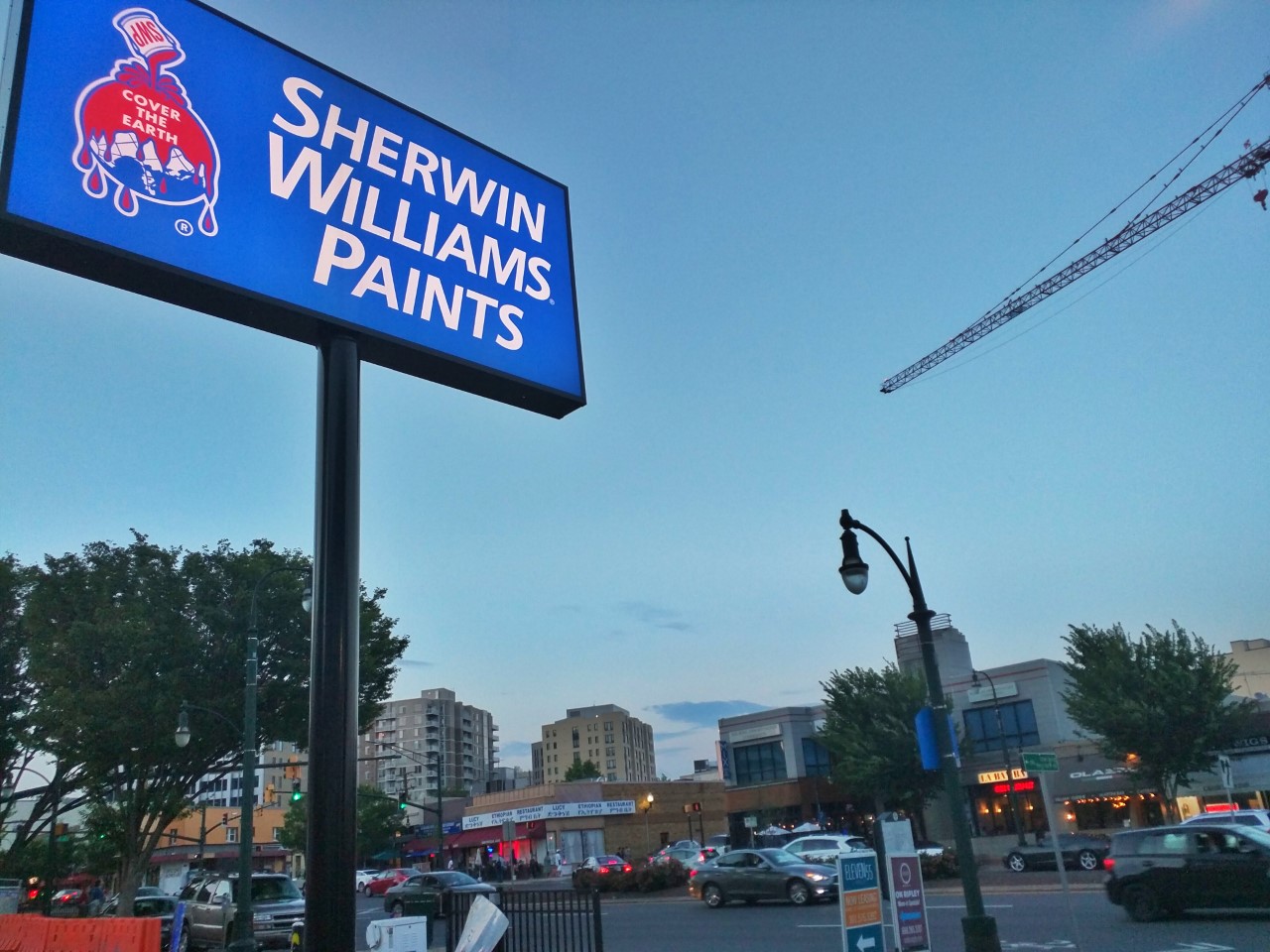 East MoCo: Sign installed at Sherwin-Williams in downtown Silver Spring ...