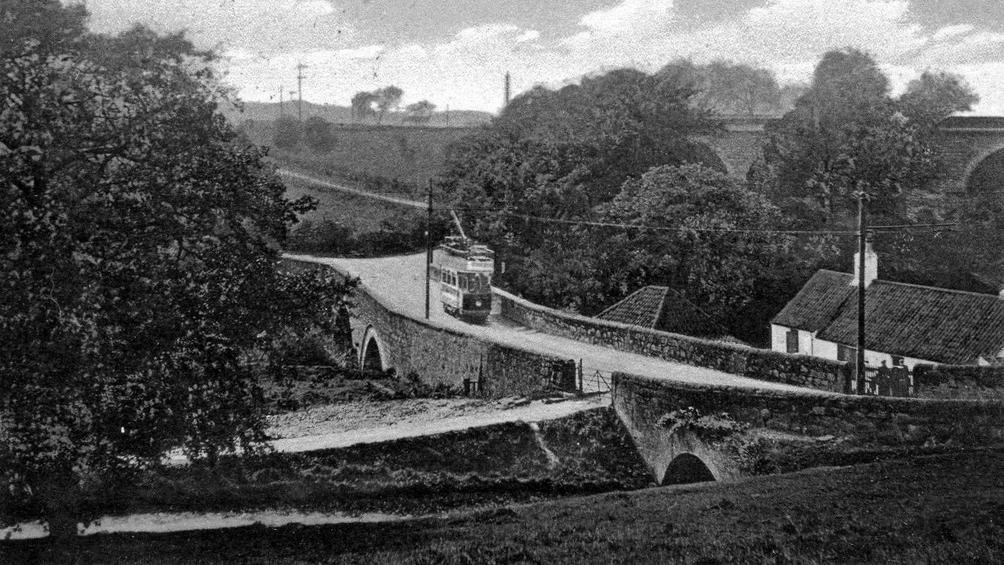 Tour Scotland: Old Photograph Bridge Larbert Scotland