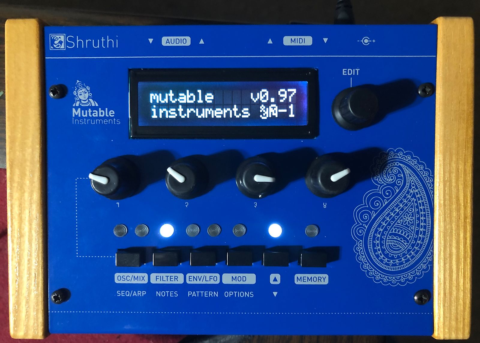 MATRIXSYNTH: Mutable Instruments Shruthi Royal Blue