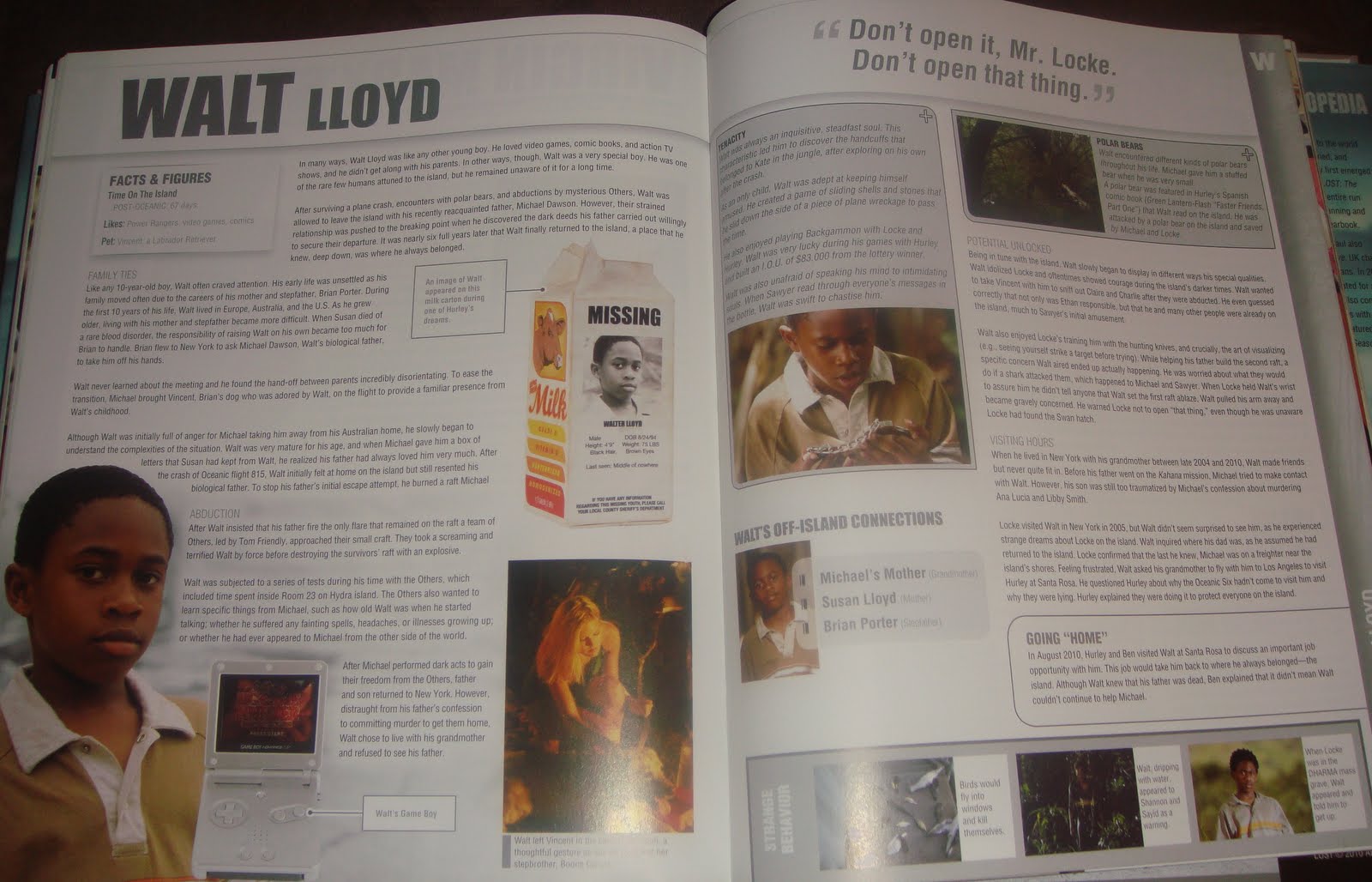 My Journey Through The LOST Encyclopedia: Walt Lloyd