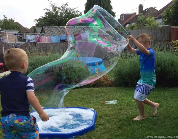 Learning and Exploring Through Play: Giant Bubbles Recipe