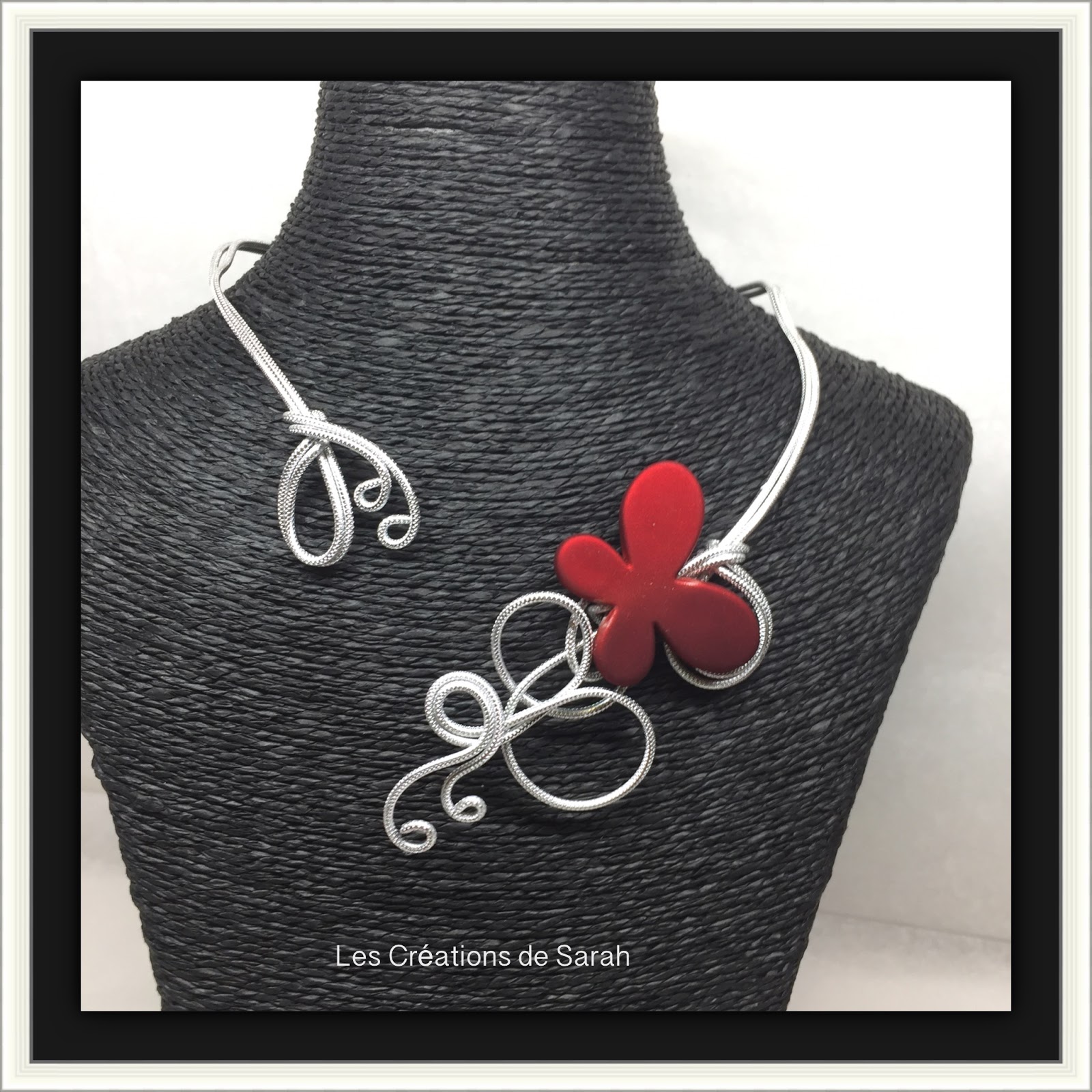 Les créations de Sarah: Collier en fil d'aluminium