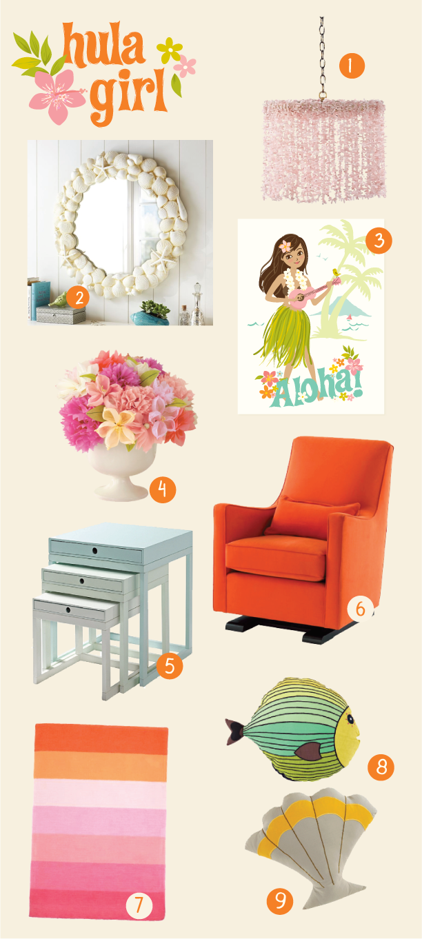 Sea Urchin Studio: Hula Girl room inspiration