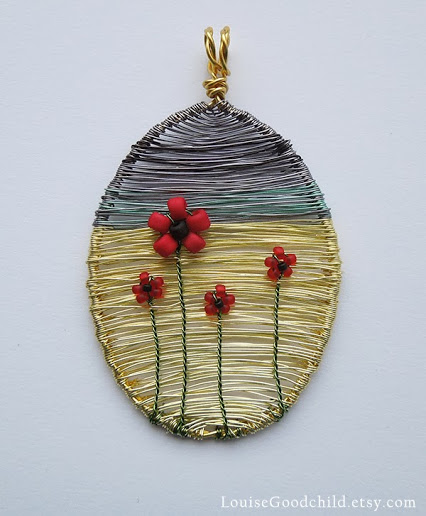 unique wire wrapping artwork ~ ideas arts and crafts projects