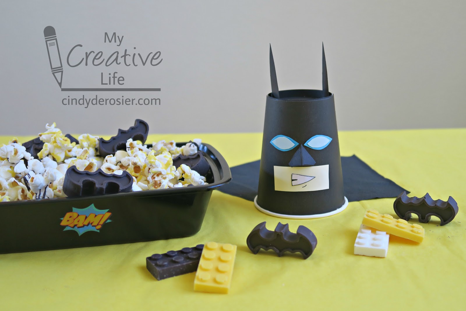 Cindy deRosier: My Creative Life: LEGO Batman Party Cup