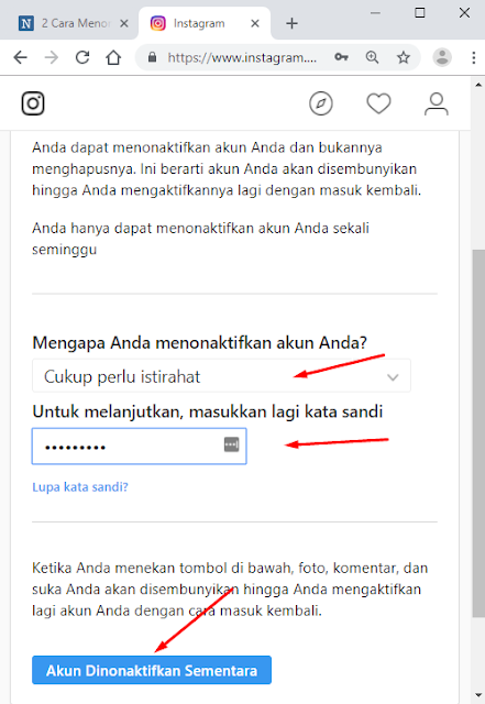 Cara Menonaktifkan Instagram Secara Permanen dan Sementara Dengan Mudah ...