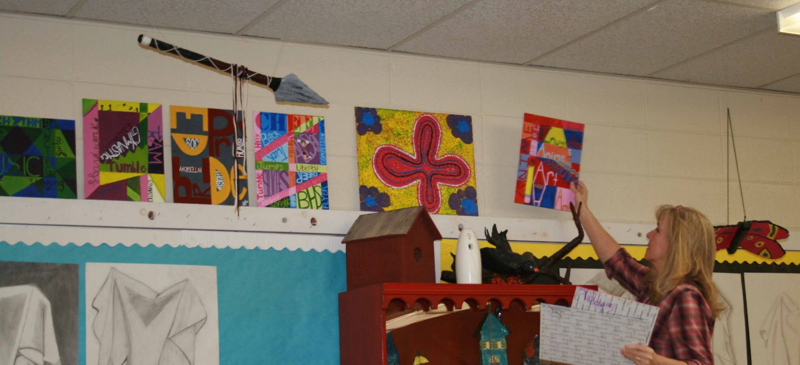 Mrs. Macre's Art Class: Update on Abstract Letter Designs