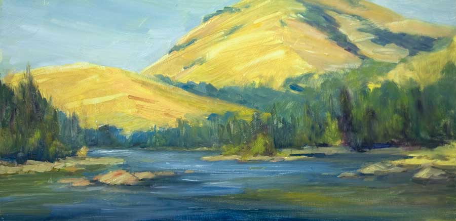 Timon Sloane Luminous Landscape Paintings: American River Paintings