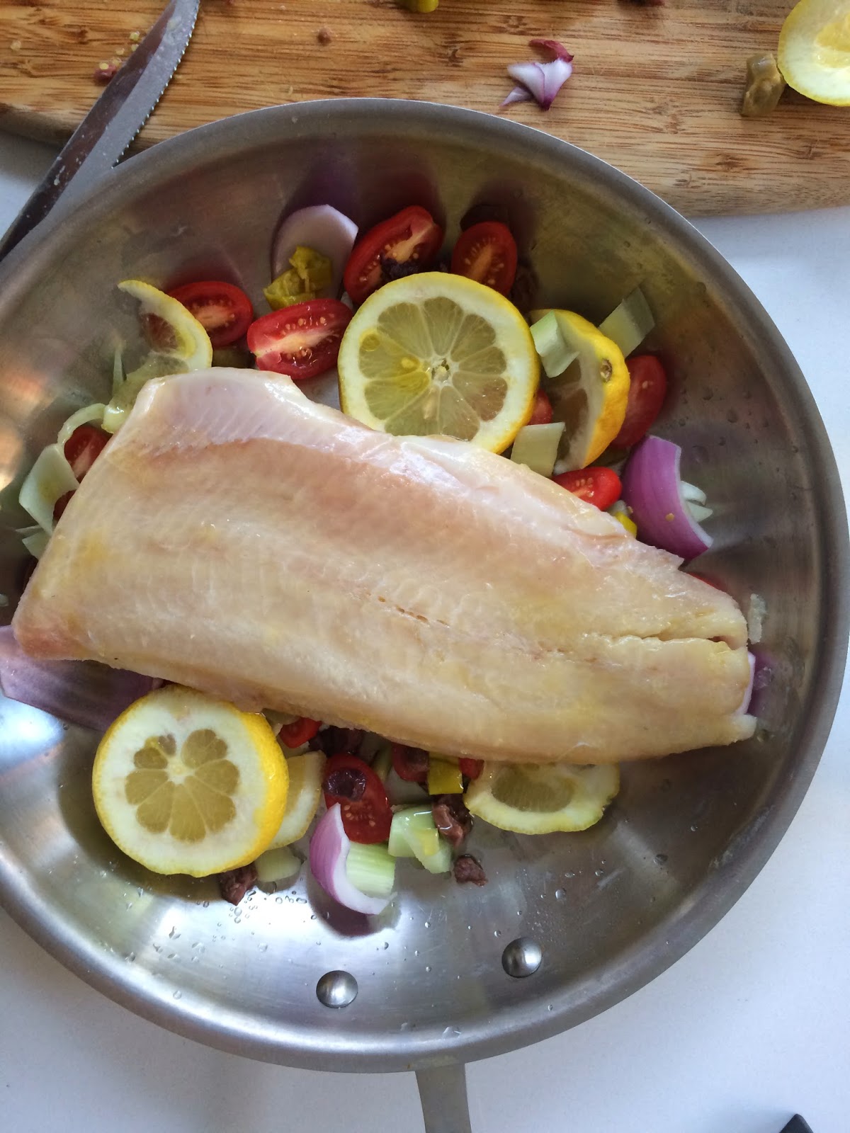 Green & Plenty: One dish dinner: white fish with lemon, fennel ...