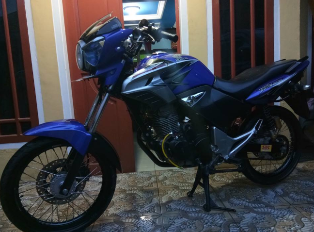 15 gambar Modifikasi motor honda Tiger warna Biru keren banget