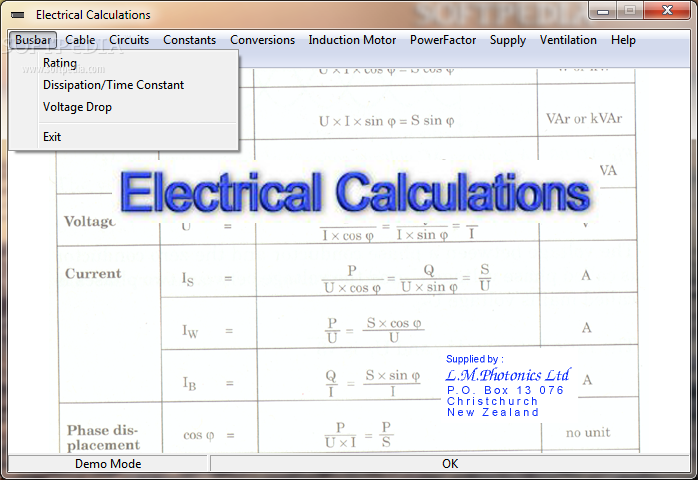 Academic Software Blog: Busbar Electrical Calculations Software