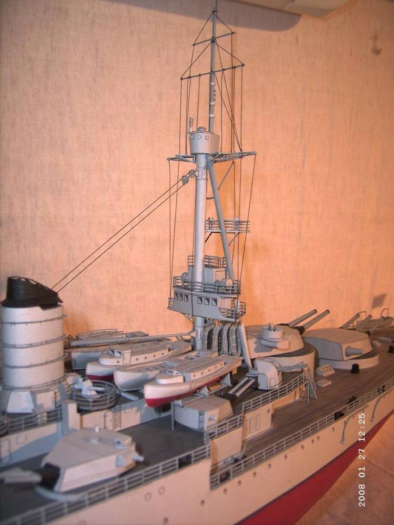 Papermodel Kapal Perang & Lain2: Paper Model RM.Conte De Cavour