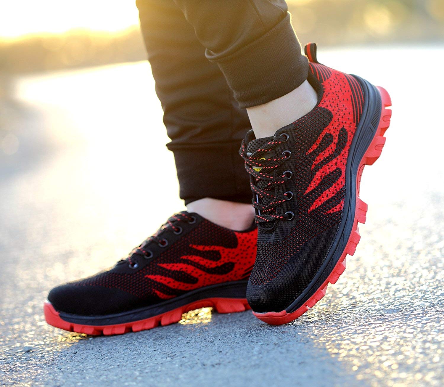 Crocs Seguridad De Punta de Acero - Zapatos de Moda Deportivos