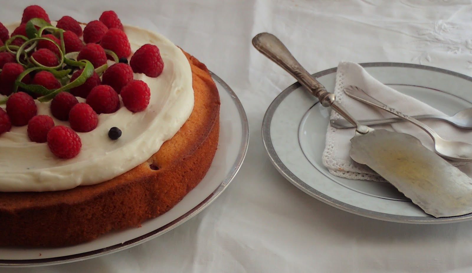 Los Postres de Teresa: Gin Tonic & Frambuesas Cake {Tarta Gin Tonic ...