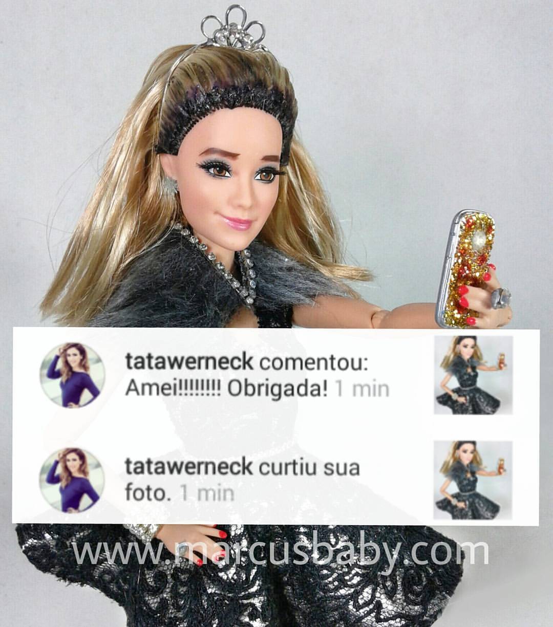 BONECOS DO BABY: Tatá Werneck curte sua boneca e posta foto no Instagram