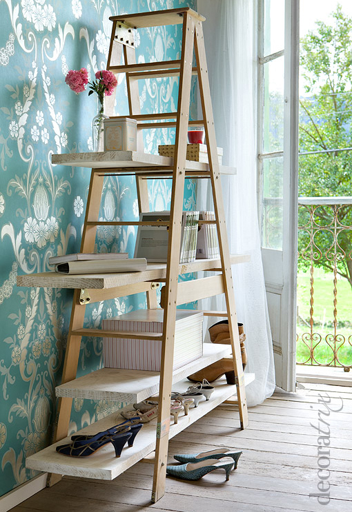 Escada + Estante, boas ideias de aproveitamento de espaço e reciclagem ...