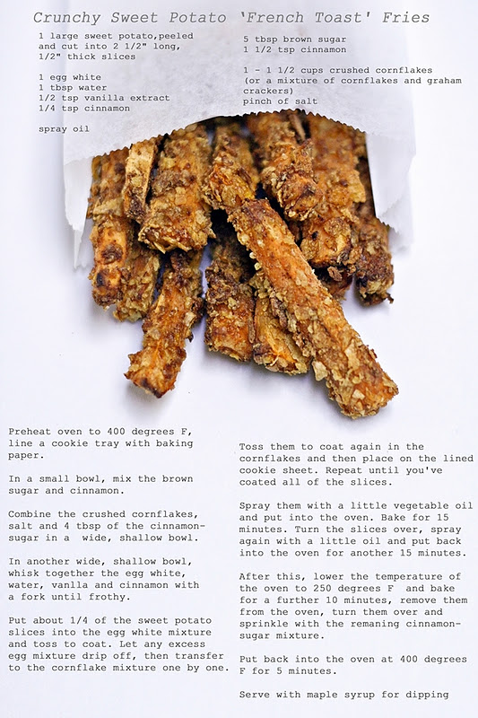 Crunchy Sweet Potato 'French Toast' Fries - Izy Hossack - Top With Cinnamon