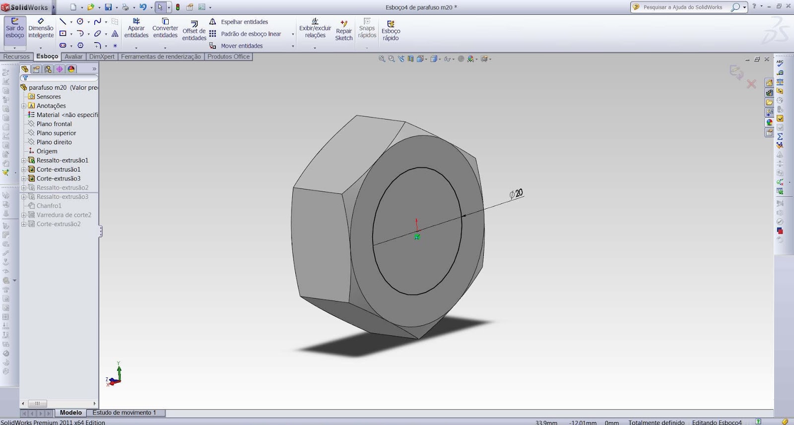 Contorno Digital: Modelando no SolidWorks