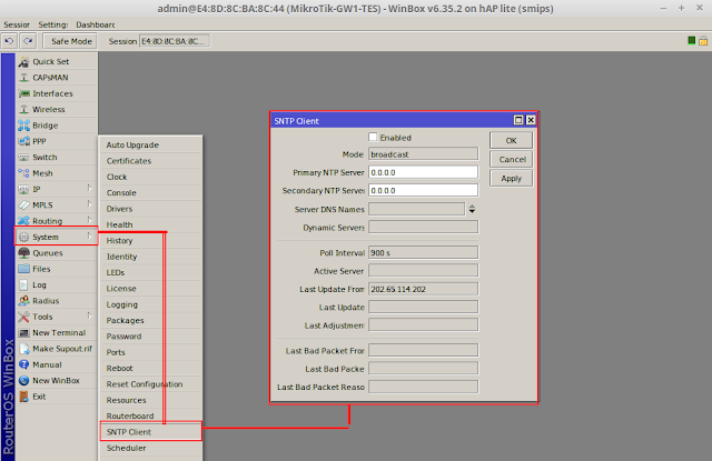 Setting NTP Client pada MikroTik - NokenLab