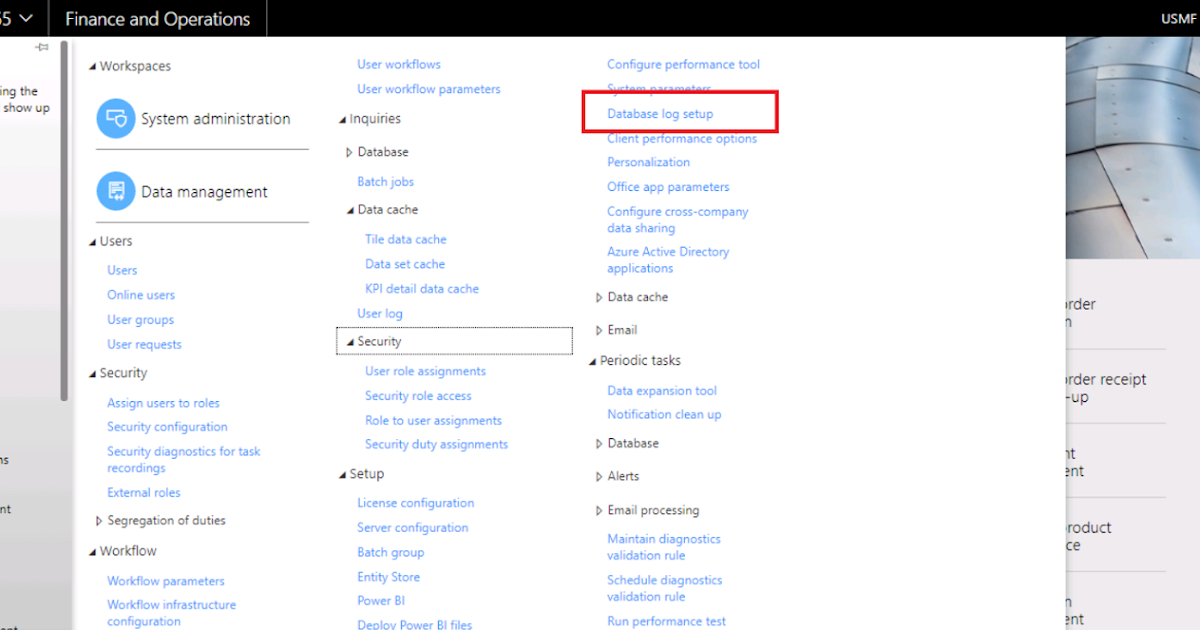 How To Activate Database Log In Dynamics 365