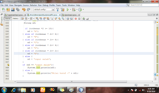 Tutorial membuat soal pilihan ganda menggunakan array 1 dimensi pada ...