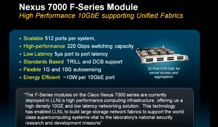 Network Lab's: Cisco Nexus 7k Hardware and Line card