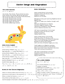 Mrs Home Ec: Easter Songs and Fingerplays - better late than never