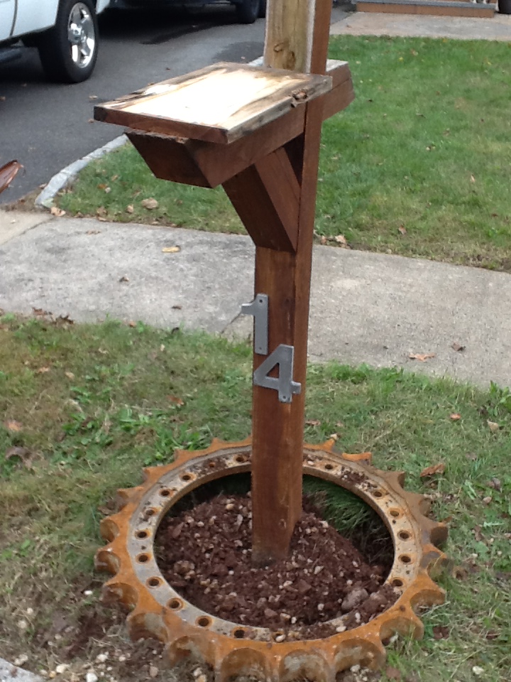 West Furniture Revival: BULLDOZER GEAR MAILBOX!